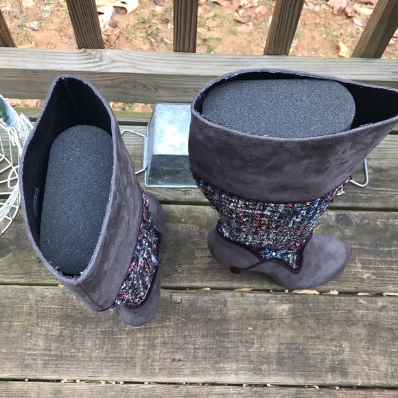 Golden Compass | Shoes | Golden Compass Gray Suede Leather Textile ...